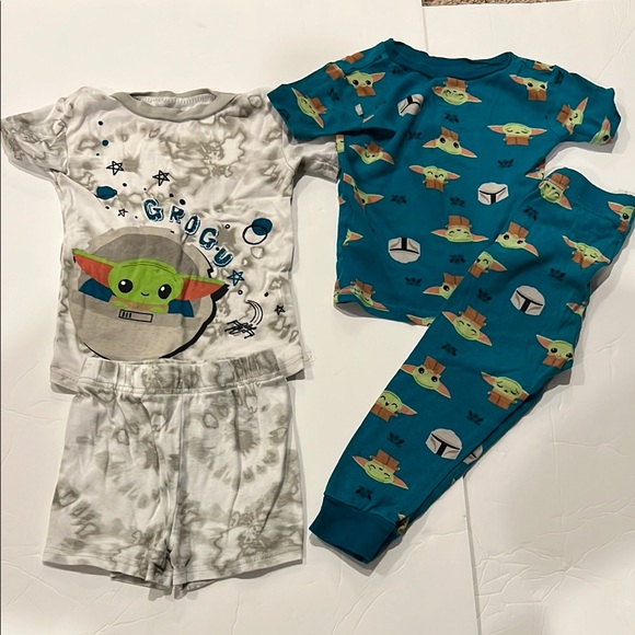 Star Wars | Pajamas | Star Wars Kids Pajamas Set Green Gray Grogu ...